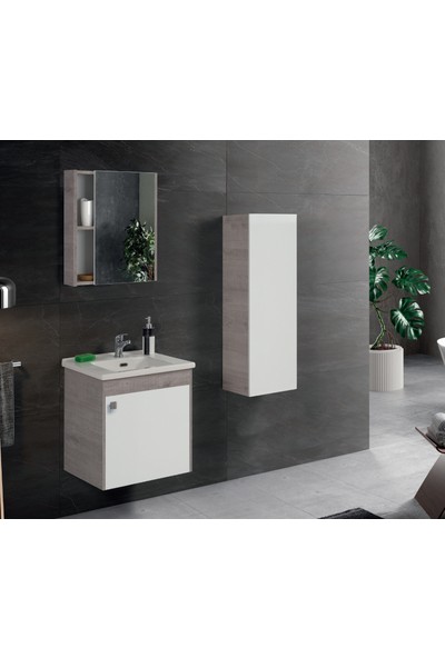 Ardiyen Parite Banyo Mobilya Seti 55*52 cm