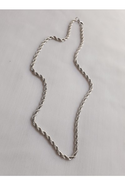 Kokoş Takı Gümüş Kaplama Burgu Kolye