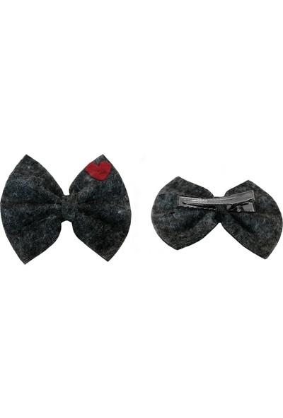 Kalpli Keçe Kedi Köpek Tokası Gri 4.5-5.5 cm Kalpli Keçe Kedi Köpek Tokası Gri 4.5-5.5 cm