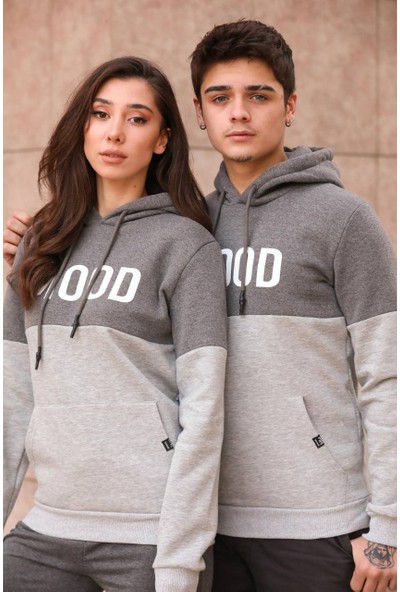 Miss Kaftan Collection Sevgili Kombini Mood Baskılı Çift Renk Sweatshirt 1 Adet Fiyatıdır