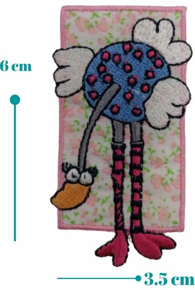 Hobigun Deve Kuşlu Arma - Ütü İle Yapışan Dokuma Arma