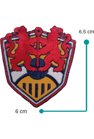 Hobigun Aslan Figürlü Arplik - Ütü Ile Yapışan Dokuma Arma