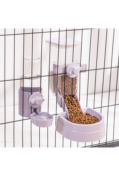 Sakuraa Kedi Köpek Asılı Otomatik Mama ve Su Kabı Seti - Mor (Yurt Dışından) Sakuraa Kedi Köpek Asılı Otomatik Mama ve Su Kabı Seti - Mor (Yurt Dışından)
