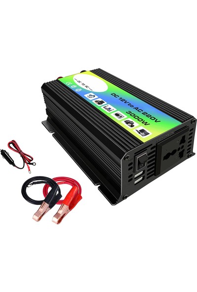 Flameer Dc 12 V Ac Inverter Güç Dönüştürücü Araba Adaptörü Güç Kaynağı Siyah 220 V C (Yurt Dışından) Flameer Dc 12 V Ac Inverter Güç Dönüştürücü Araba Adaptörü Güç Kaynağı Siyah 220 V C (Yurt Dışından)