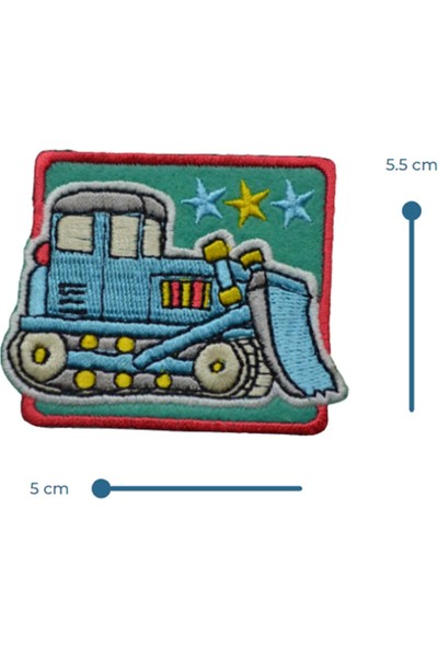 Hobigun Kepçe Motifli Arma - Ütü Ile Yapışan Dokuma Arma