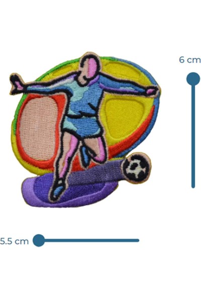 Hobigun Futbolcu Arma - Ütü Ile Yapışan Dokuma Arma