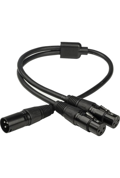 Flameer Xlr Erkek Çift Xlr Kadın Kabloları Y-Kablo Kordon Splitter Ses Kabloları Siyah (Yurt Dışından) Flameer Xlr Erkek Çift Xlr Kadın Kabloları Y-Kablo Kordon Splitter Ses Kabloları Siyah (Yurt Dışından)