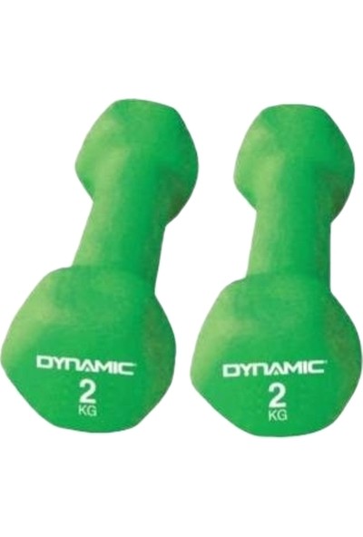 Dynamic Neopren Dumbell Set 2X2KG Yeşil