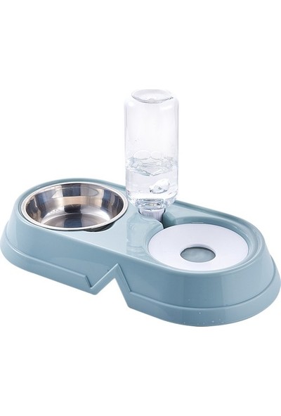 Moda Steps Mikopet Kedi Köpek Mama Su Kabı-Mavi