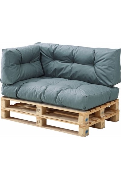 Elyaf Sepeti Dış/iç Mekan Palet Minderi Seti Takımı Set:3 Tüm Renkler