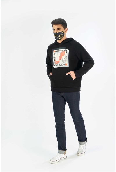 Finger Print Fıngerprınt Warner Bros Lisanslı Unisex Kapşonlu Cepli Sweatshirt - Tom&jerry Baskılı Finger Print Fıngerprınt Warner Bros Lisanslı Unisex Kapşonlu Cepli Sweatshirt - Tom&jerry Baskılı