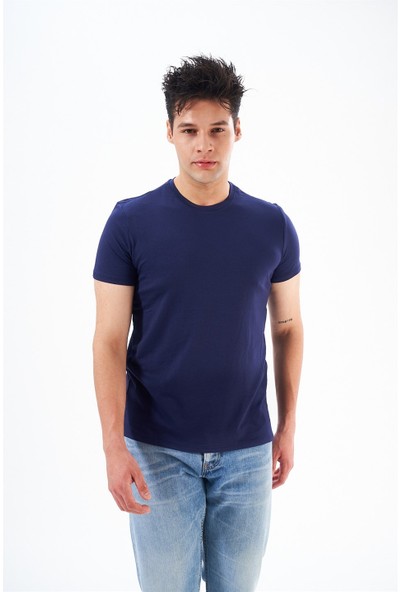 Fıngerprınt Fit Kesim Basic Erkek Tişört