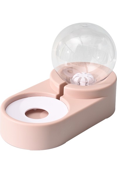 Moda Steps Mikopet Round Kedi Köpek Mama Su Kabı-Pembe