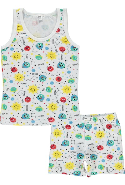 Civil Boys Erkek Çocuk Iç Çamaşır Takımı 2-10 Yaş Beyaz