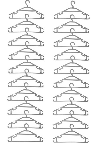 Maomao 20'li Plastik Kıyafet Elbise Askısı