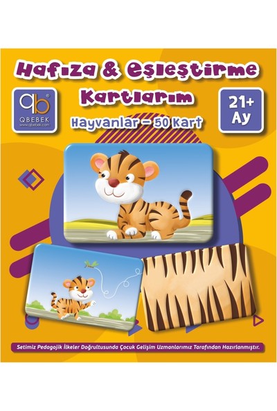 Q Bebek Hafıza & Eşleştirme Kartlarım- Hayvanlar 21+Ay
