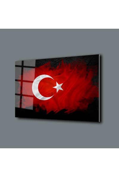 Srd Concept Türk Bayrağı 1 Cam Tablo Bayrak Tablosu