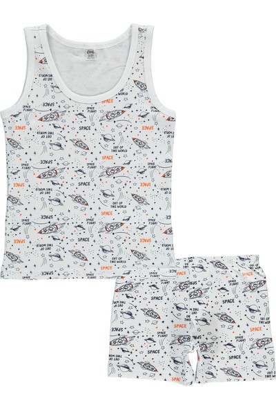 Civil Boys Erkek Çocuk Iç Çamaşır Takımı 2-10 Yaş Beyaz