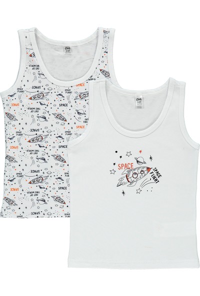 Civil Boys Erkek Çocuk 2'li Atlet Takımı 2-10 Yaş Beyaz Civil Boys Erkek Çocuk 2'li Atlet Takımı 2-10 Yaş Beyaz