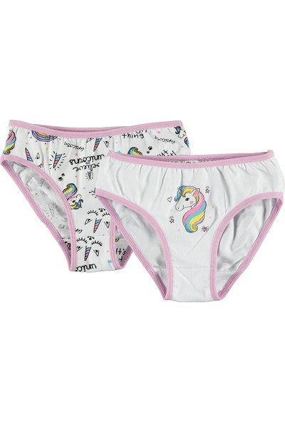 Civil Baby Civil Girls Kız Çocuk 2'li Külot Set 2-10 Yaş Lila