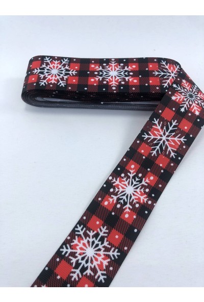 Hobigram Kar Tanesi Desenli Grogren Kurdele