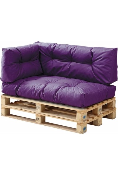 Elyaf Sepeti Dış/iç Mekan Palet Minderi Seti Takımı Set:3 Tüm Renkler