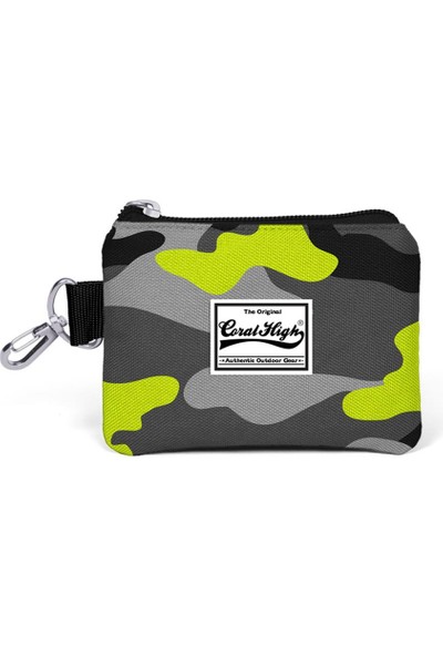 Coral High Kids Gri Kamuflaj Desenli Bozuk Para Çantası 21742
