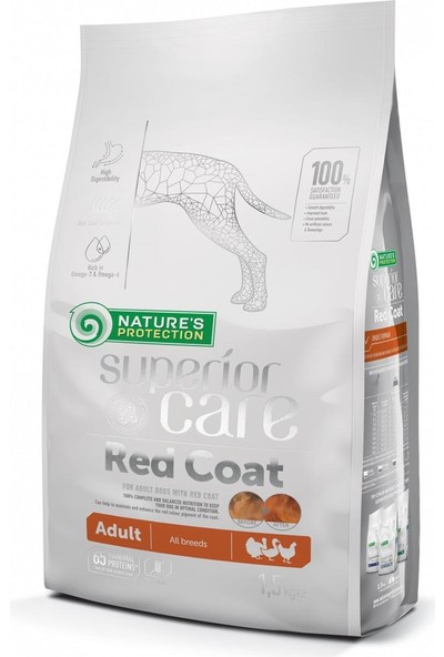 Natures Protection Nature's Protection Tahılsız Red Coat %65 Hayvansal Proteinli Kızıl Köpek Maması 17 kg Natures Protection Nature's Protection Tahılsız Red Coat %65 Hayvansal Proteinli Kızıl Köpek Maması 17 kg