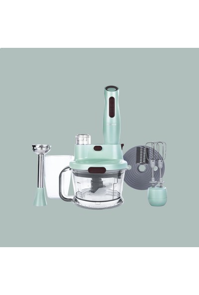 Homend Vintage Functionall 2836H Mutfak Robotu Yeşil Homend Vintage Functionall 2836H Mutfak Robotu Yeşil