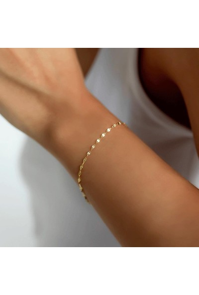 Cherry 14 Ayar Altın Boomerang Bileklik Cherry 14 Ayar Altın Boomerang Bileklik