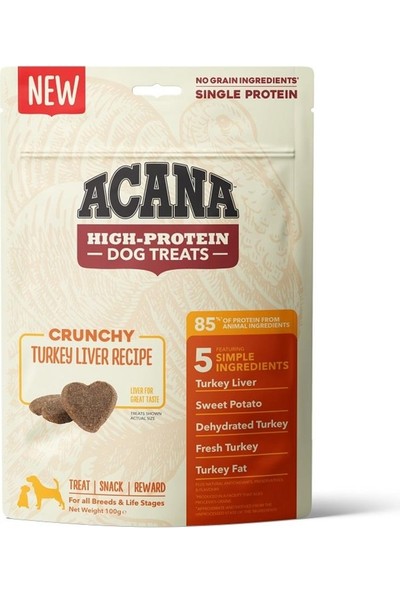 Acana Crunchy Turkey Dog Treats 100 gr – Yüksek Proteinli Hindili Köpek Ödülü Acana Crunchy Turkey Dog Treats 100 gr – Yüksek Proteinli Hindili Köpek Ödülü