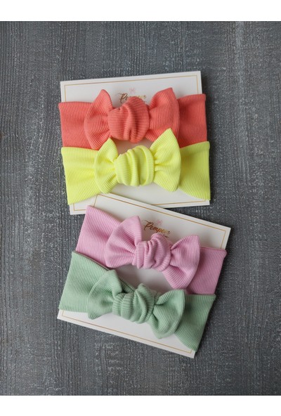 Pempem Bandana Kız Bebek Ribana Bandana 4 Lü Set
