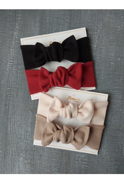 Pempem Bandana Kız Bebek Ribana Bandana 4 Lü Set Pempem Bandana Kız Bebek Ribana Bandana 4 Lü Set