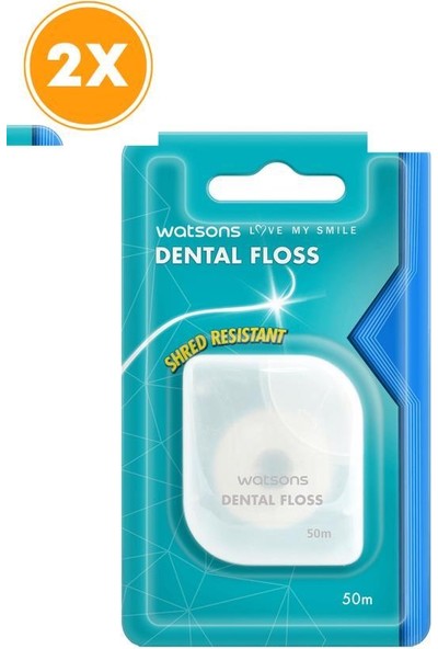 Watsons Oral Care Diş Ipi 50M X2 Adet