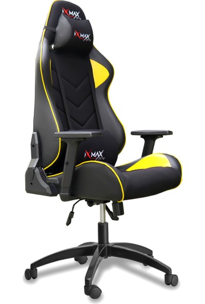 Xmax Karyus (X3) Terletmez Kumaş Yatak Olur 3D Kollu Çift Yastıklı Demir Ayak Profesyonel Oyuncu Koltuğu Sarı / Siyah Xmax Karyus (X3) Terletmez Kumaş Yatak Olur 3D Kollu Çift Yastıklı Demir Ayak Profesyonel Oyuncu Koltuğu Sarı / Siyah