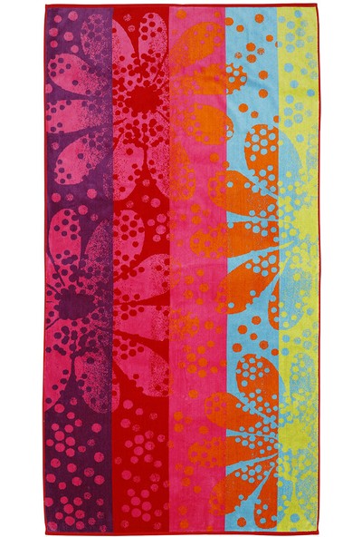 Özdilek Saint Tropez Pop Floral Kadife Plaj Havlusu 101 x 188 cm.