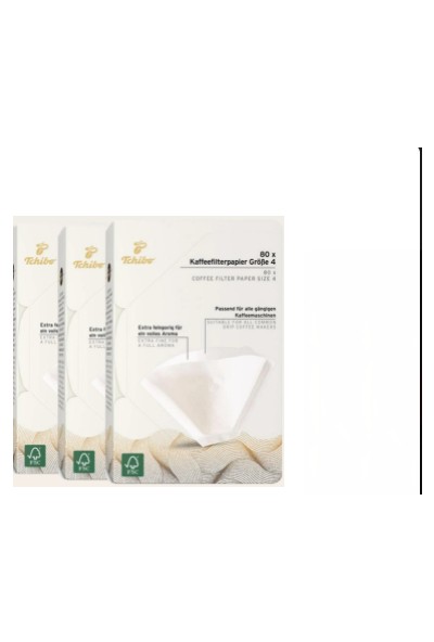 Tchibo 1*4 Filtre Kahve Kağıdı 3 x 80'li