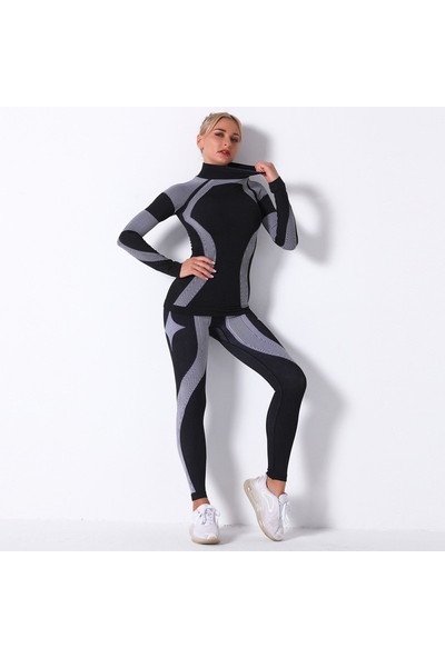 Fridayin Kadın Spor Tayt Takımı - Gri (Yurt Dışından) Fridayin Kadın Spor Tayt Takımı - Gri (Yurt Dışından)
