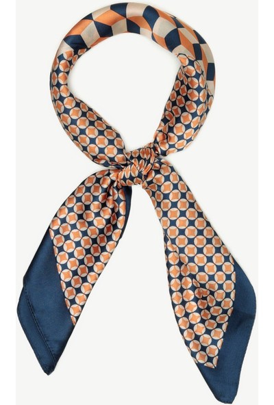 Yargıcı Retro Desenli Fular