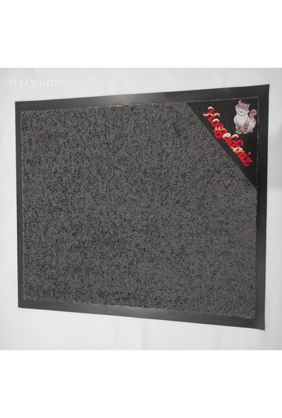 Mamipas Nem Alıcı Kalın Iç Dış Kapı Önü Paspas Gri Kedi Sticker 50 x 75 cm Kauçuk Kenar Mamipas Nem Alıcı Kalın Iç Dış Kapı Önü Paspas Gri Kedi Sticker 50 x 75 cm Kauçuk Kenar
