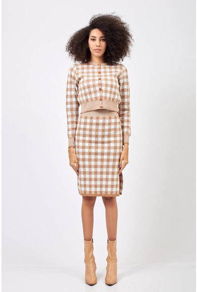 Ekose Takım Sütlü Kahve