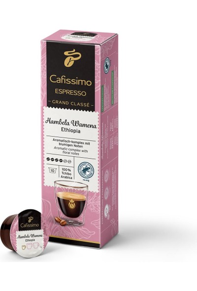 Tchibo Espresso Grand Classe Hambela Wamena Ethiopia 7,5 gr 10'lu Tchibo Espresso Grand Classe Hambela Wamena Ethiopia 7,5 gr 10'lu