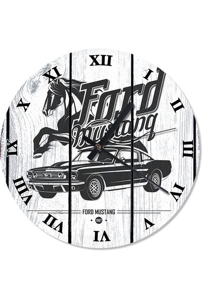 Tablomega Fort Mustang Duvar Saati