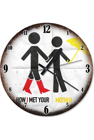 Tablomega How I Met Your Mother Özel Tasarım Duvar Saati Tablomega How I Met Your Mother Özel Tasarım Duvar Saati