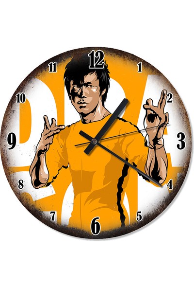 Tablomega Bruce Lee Tasarım Duvar Saati