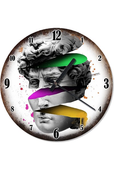 Tablomega Art Sanat Retro Duvar Saati