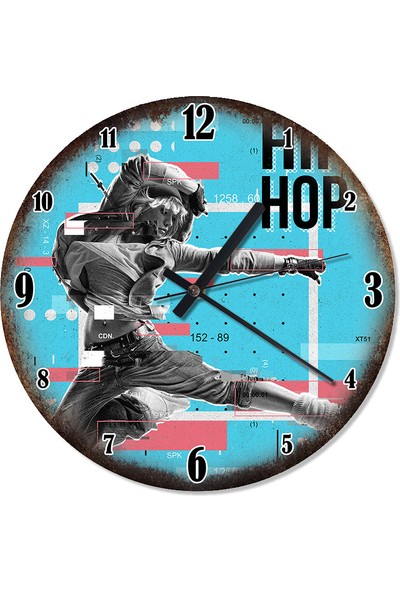 Tablomega Dans Temalı Özel Tasarım Duvar Saati