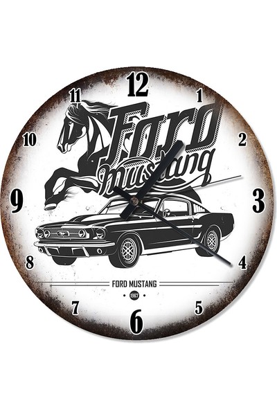 Tablomega Ford Mustang Duvar Saati