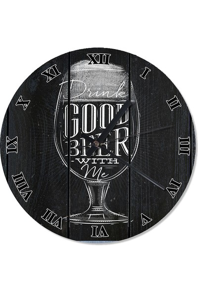 Tablomega Güzel Bira Duvar Saati