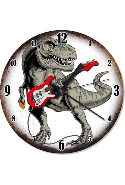 Tablomega Gitarist Dinazor Özel Tasarım Duvar Saati